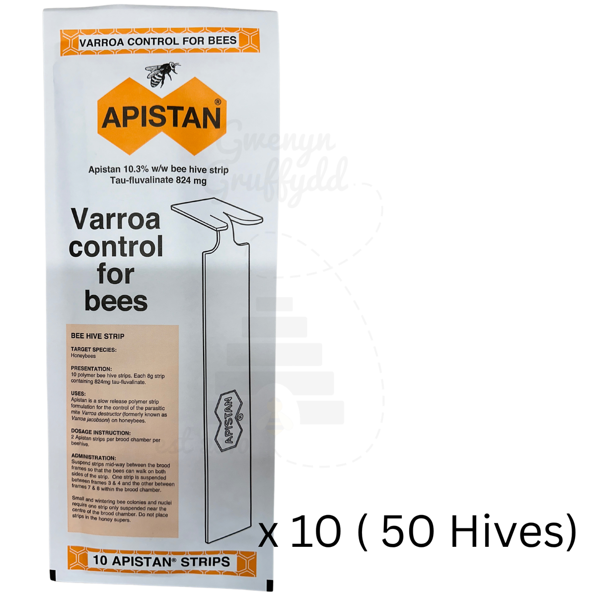 10 Apistan Varroa Mite Control Strips | Beekeeping Supplies