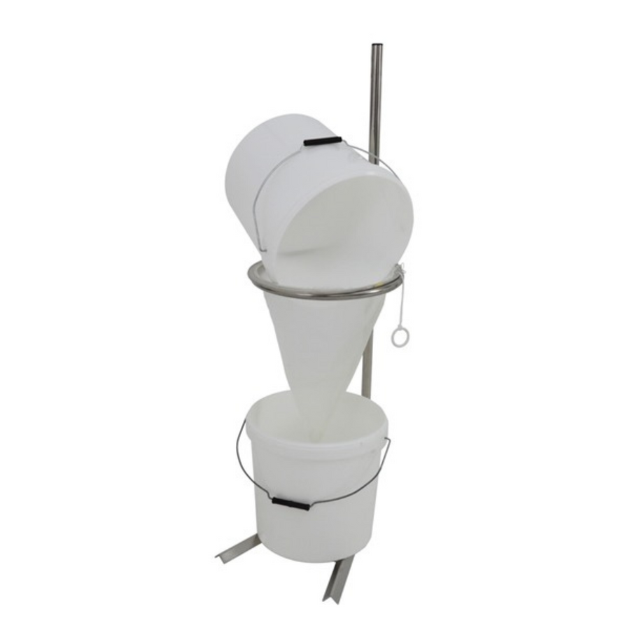 Adjustable Floor Standing Stainless Steel Conical Strainer Stand