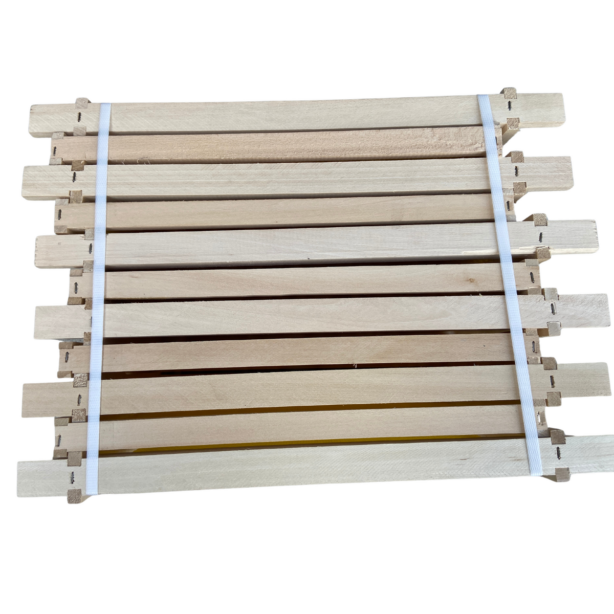 Fully Assembled National Shallow Hoffman Super Frames with Wired Wax F