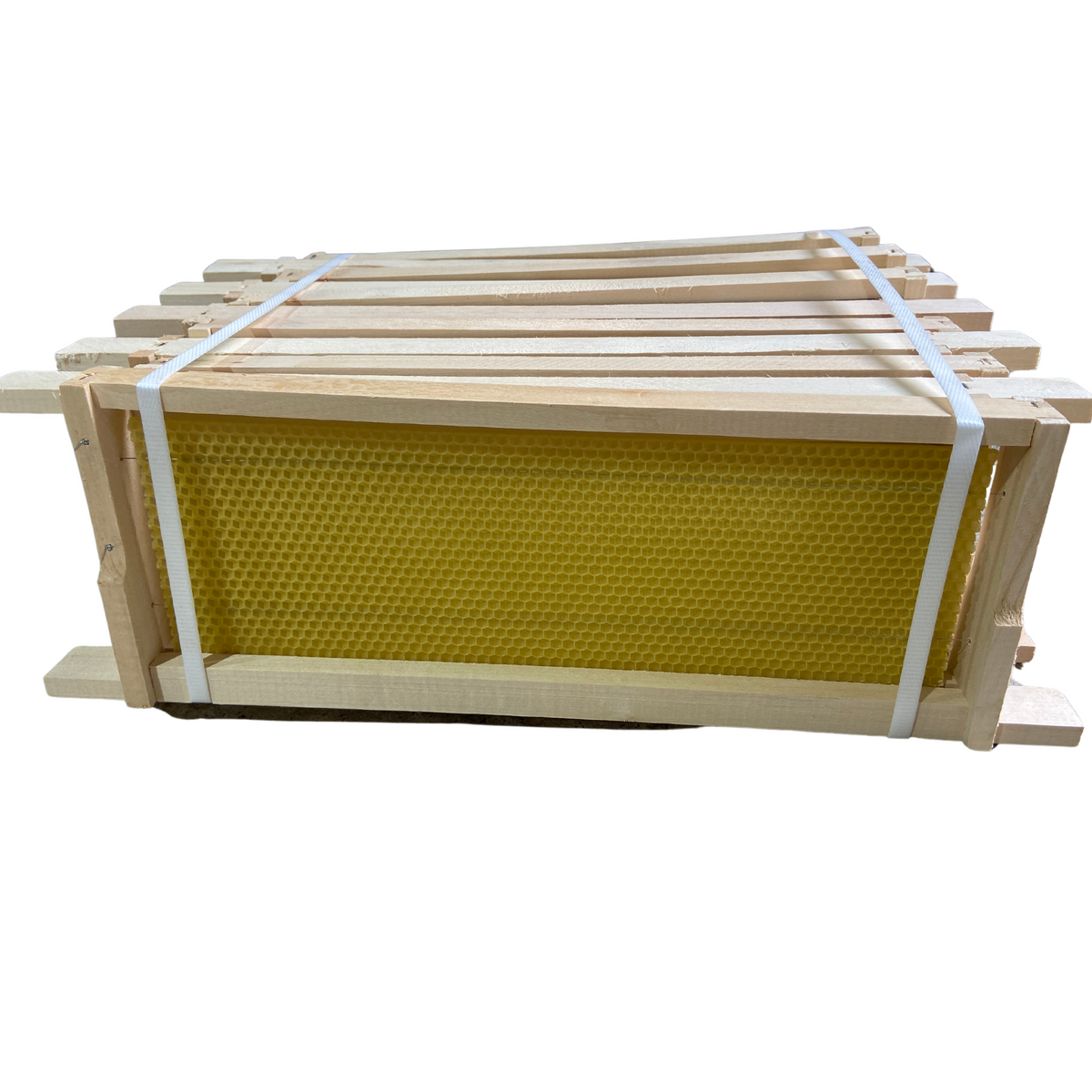 Fully Assembled National Shallow Hoffman Super Frames with Wired Wax F