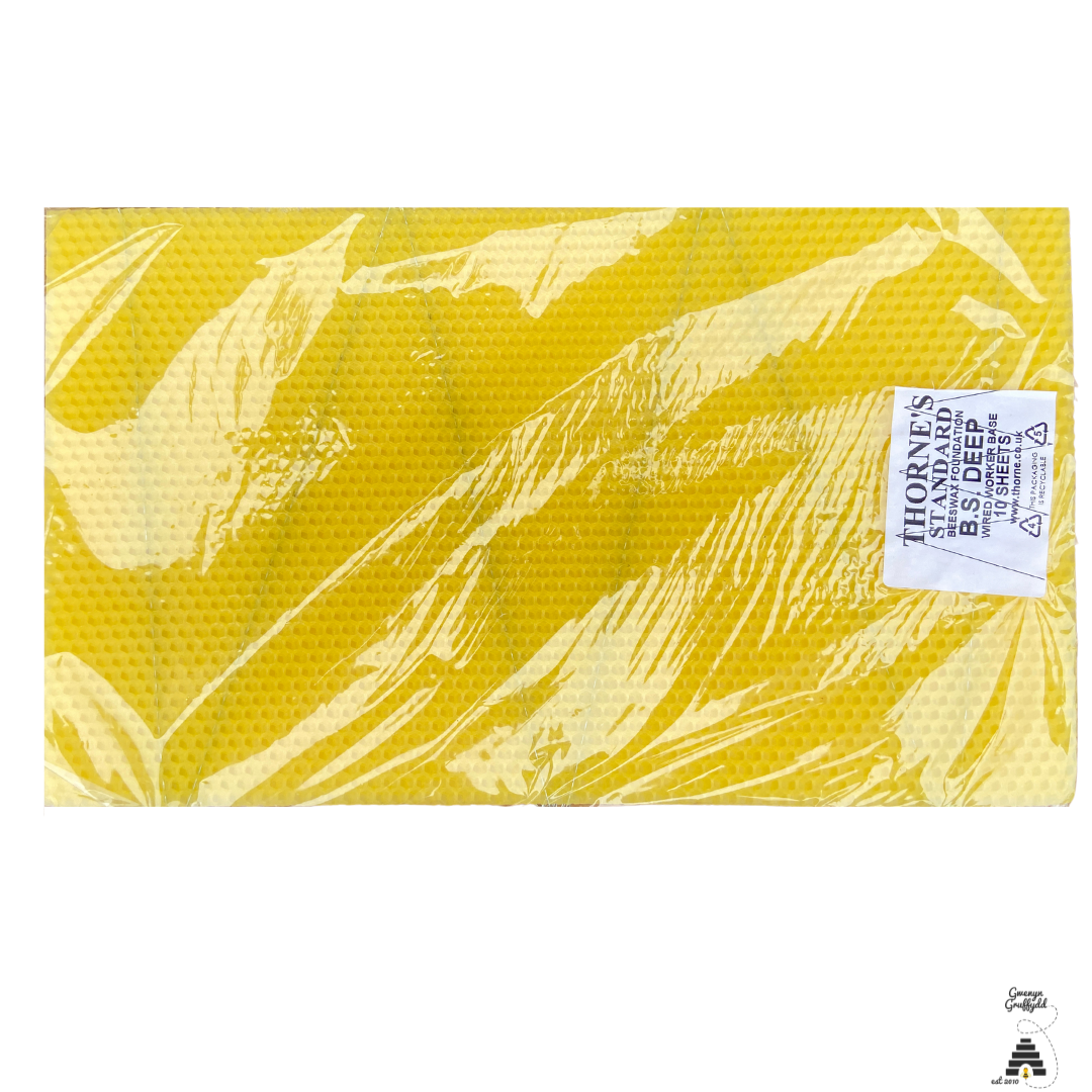 B.S Deep Wired Worker Foundation | Wax Foundation | Beeswax Sheets