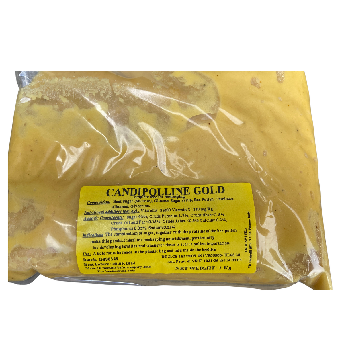Candipolline Gold 1kg Pouch - Sugar and Protein with Sterilised Pollen