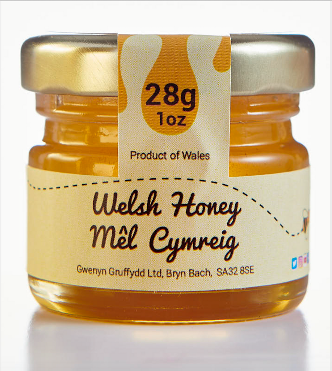 Welsh Mini Honey Jars UK | Honey Gift Sets | Honey Wedding Favours UK